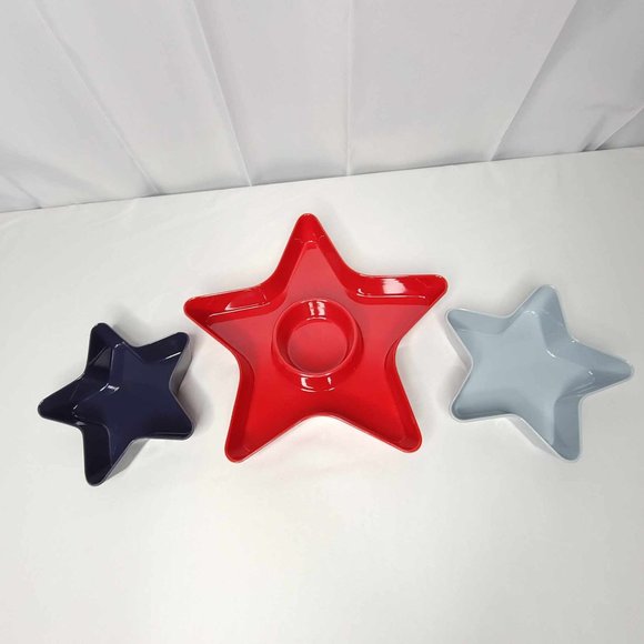 Dining | Patriotic Starshaped Food Trays 3pk | Poshmark